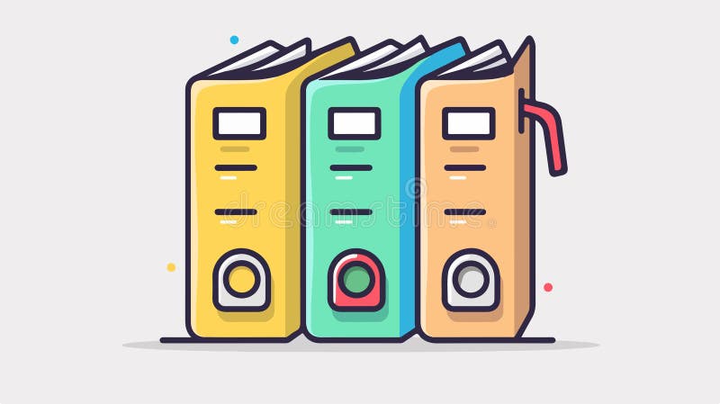 Professional Document File Paper Outline Icon Vector Illustration Stock ...