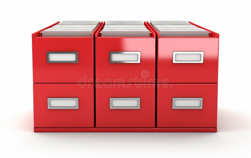Professional Document Organizer on White Background Stock Illustration ...