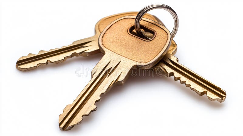 Professional Door Keys Isolated on White Background for Photography ...