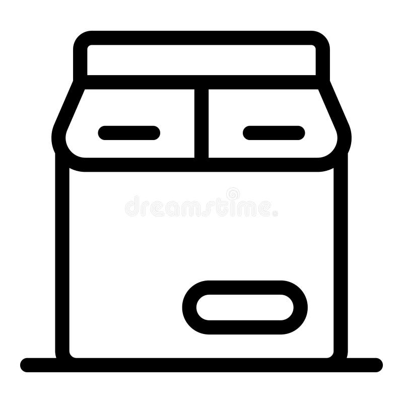 Professional Double Compartment Deep Fryer Machine Line Icon Stock ...