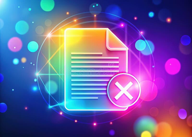 Professional Double Exposure Reject Form Modern Refusal Document ...