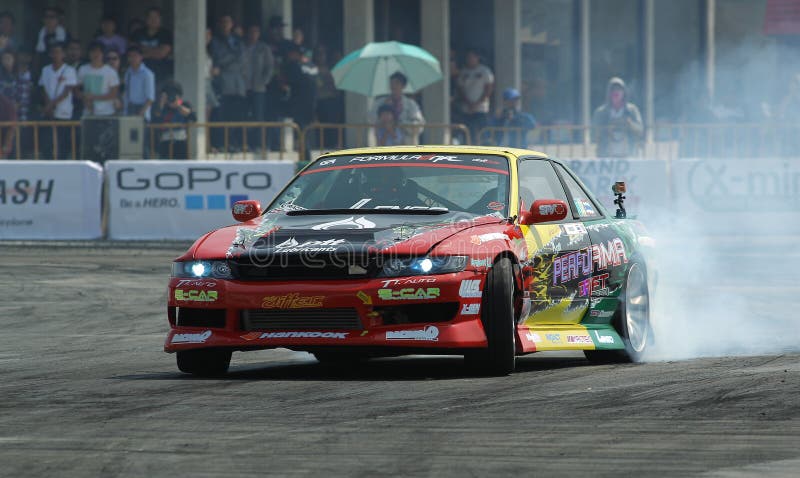 Professional Drift Racer Slid Around Editorial Stock Image - Image of ...