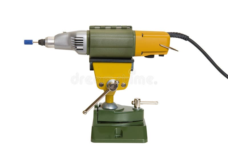 Professional Drill and Grinder for Precision Work Stock Image - Image ...