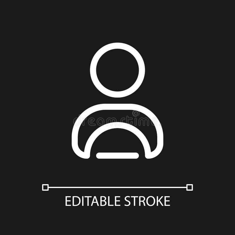 Professional Driver Pixel Perfect White Linear Ui Icon for Dark Theme ...