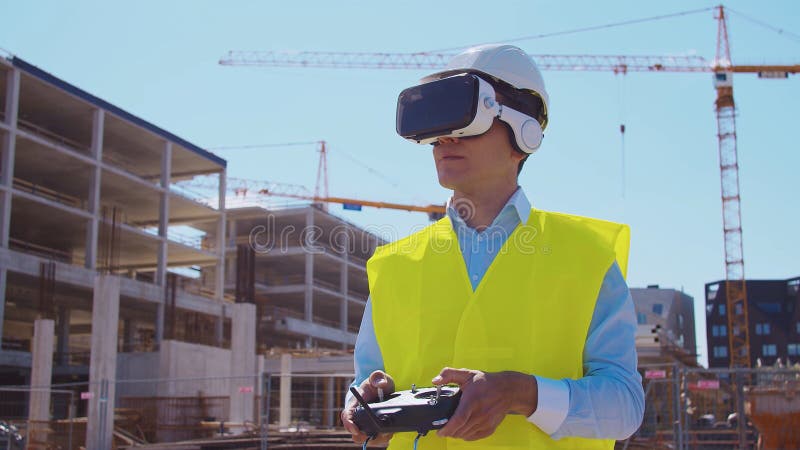 Construction Worker Architect Vr Drone Stock Photos - Free & Royalty ...