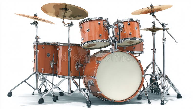 Professional Drum Kit Clipart: Percussion Instrument for Music Concepts ...