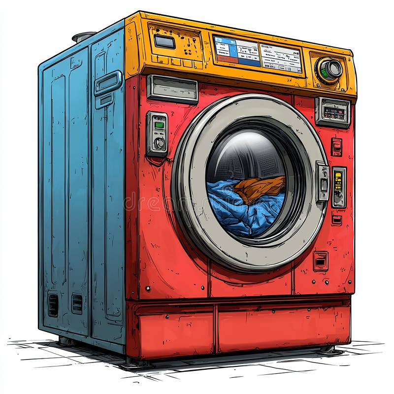 Professional Dry Cleaning Machine in Use for Optimal Fabric Care and ...