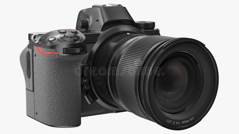 Professional DSLR Camera with Advanced Lens System Stock Photo - Image ...