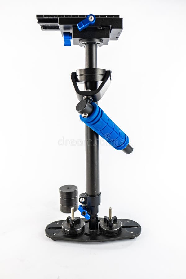 Professional DSLR Camera Stabilizer with Adjustable Blue Handle and ...