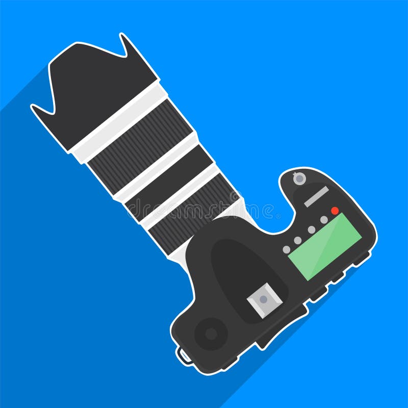 Dslr Camera Top View Stock Illustrations – 962 Dslr Camera Top View ...