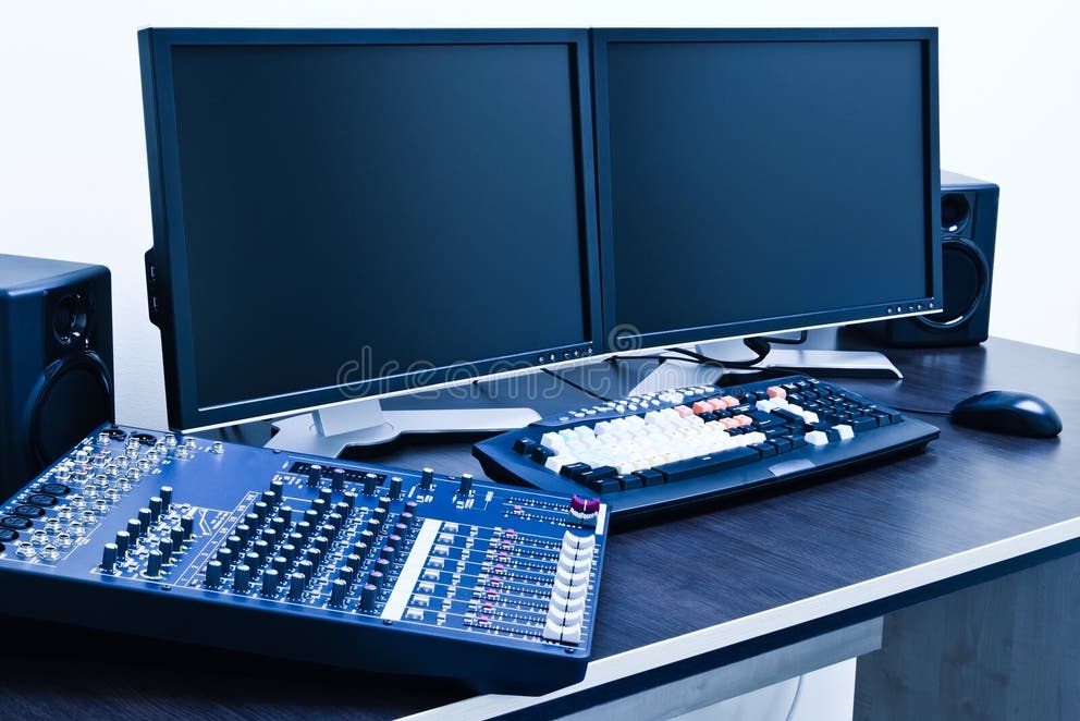 Professional Editing Station Stock Photo - Image of record, equipment ...