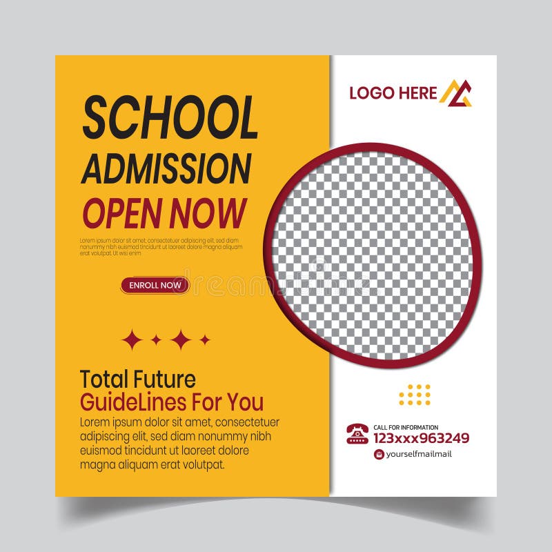 Professional Education Post Design Layout Stock Illustration ...