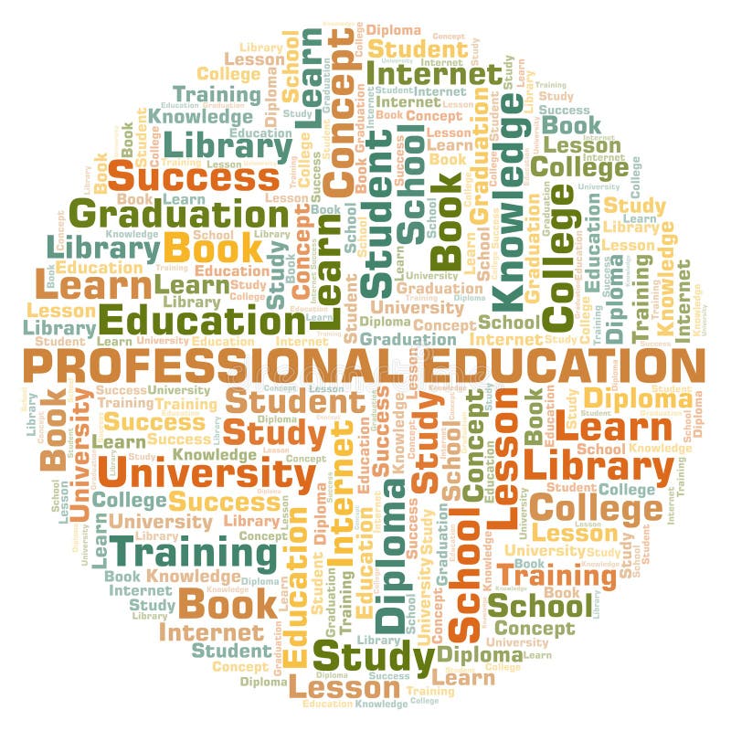 Professional Training Word Cloud. Stock Illustration - Illustration of ...