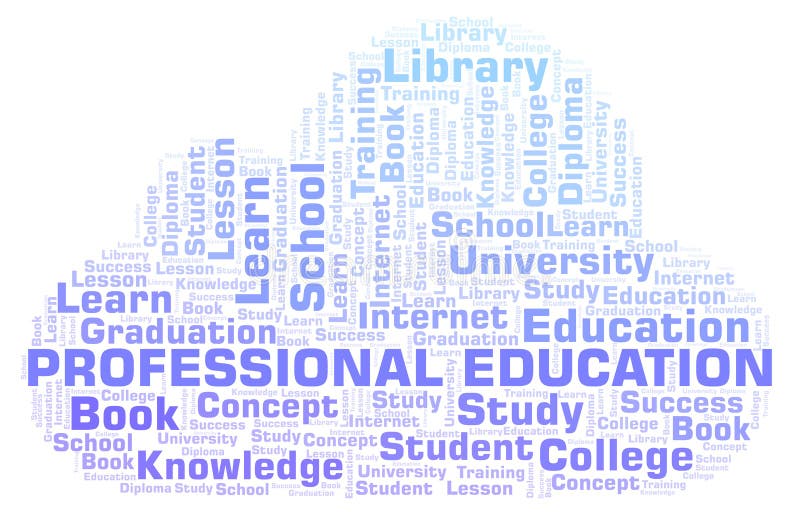 Professional Training Word Cloud. Stock Illustration - Illustration of ...