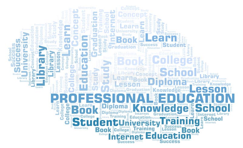 Professional Training Word Cloud. Stock Illustration - Illustration of ...