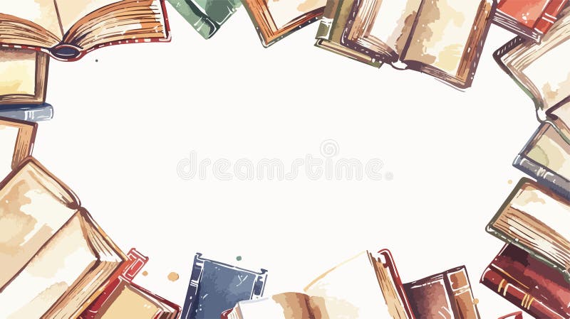 Professional Educational and Entertainment Books Frame or Border for ...