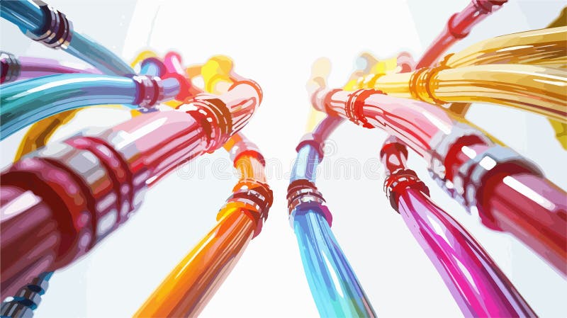 Professional Electric Cables Installation Abstract Concept for Design ...