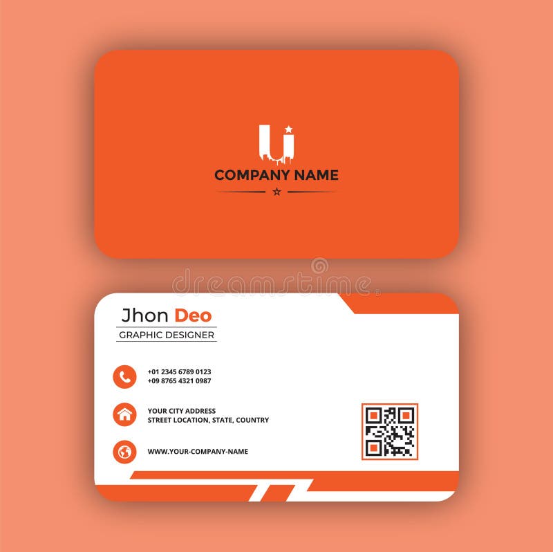 Professional Elegant Corporate Business Card Design Template Stock ...