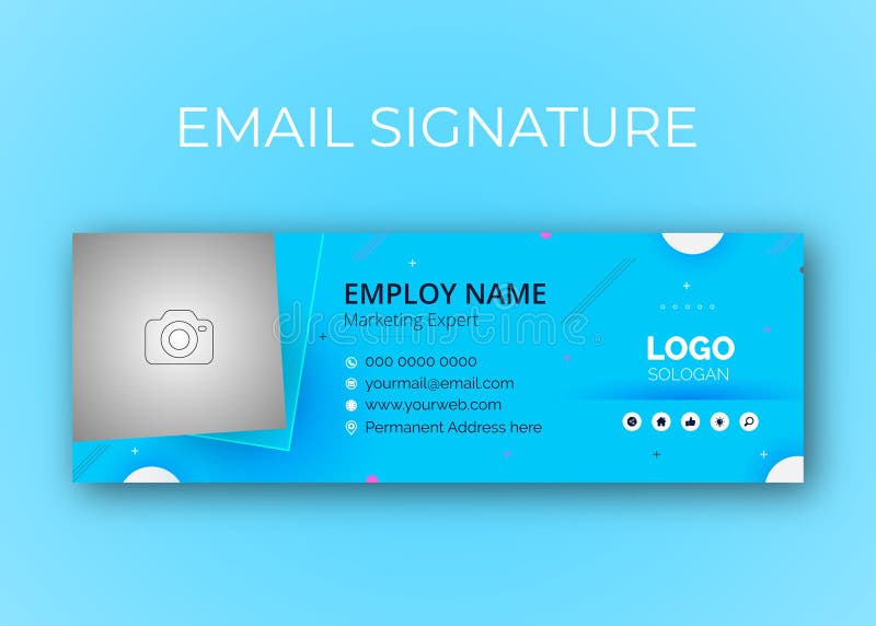 Professional Email Signature Template Design, Editable Email Template ...