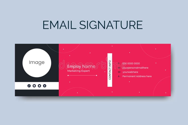 Professional Email Signature Template Design, Editable Email Template ...