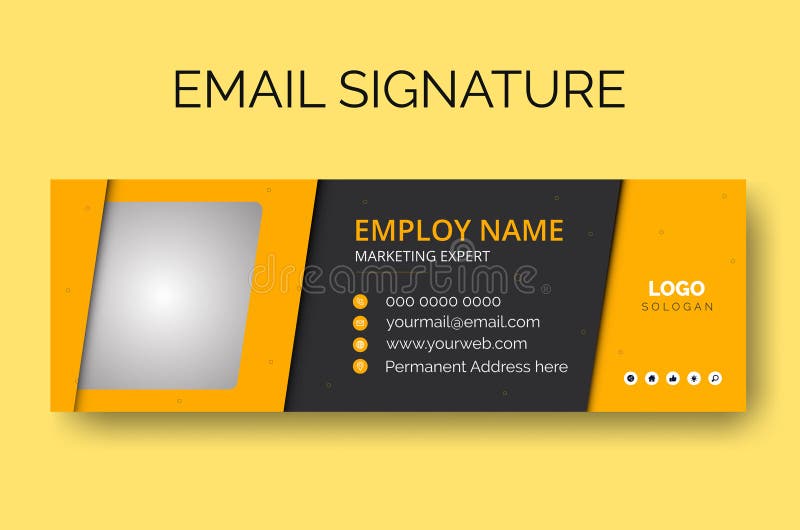 Professional Email Signature Template Design, Editable Email Template ...