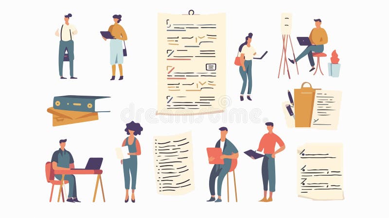 Professional Employment Options Abstract Vector Illustration Stock ...