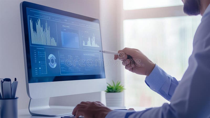 Photorealistic Image of a Professional Participating in an Online ...