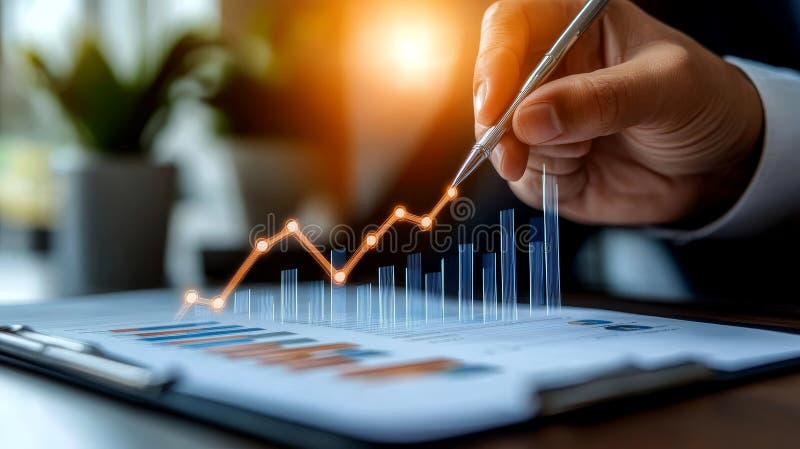 A Professional is Engaging in a Detailed Examination of Business Growth ...