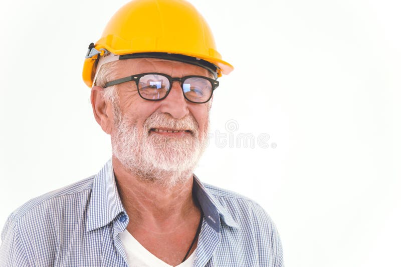 Happy Worker, Dprofessional Healthy Elder Worker Portrait of Smiling ...