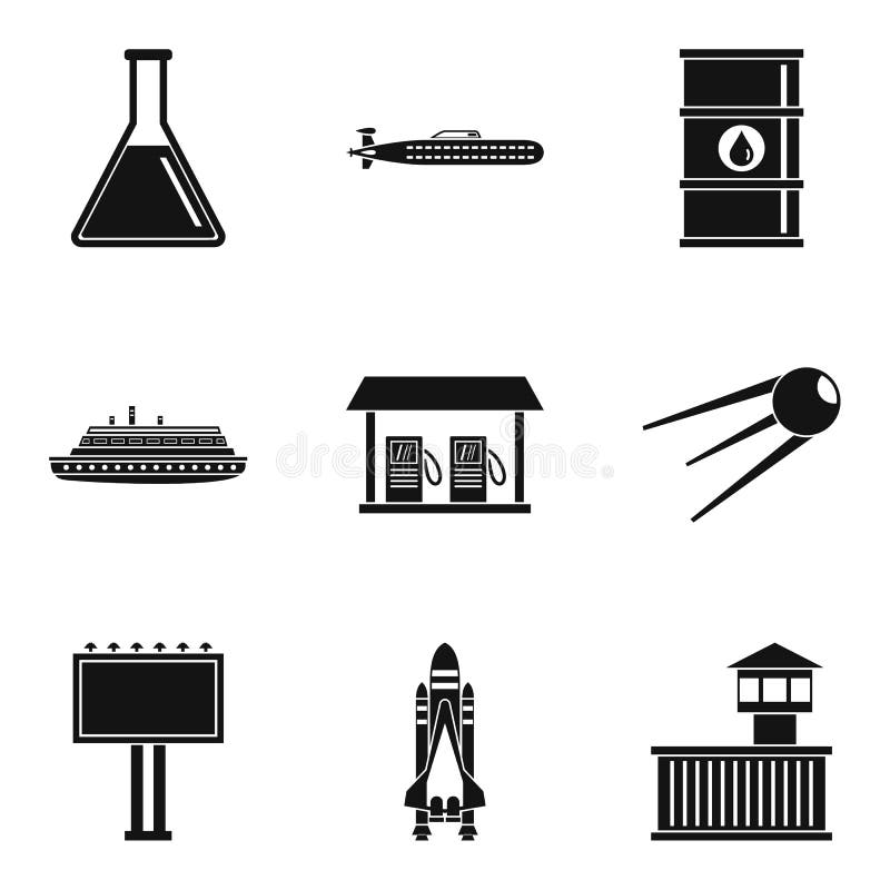 Engineer icons set stock vector. Illustration of building - 51730919