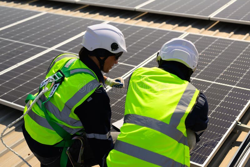 Professional Engineer Technician with Safety Helmet Checking System ...