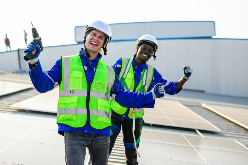 Professional Engineer Technician with Safety Helmet Checking System ...