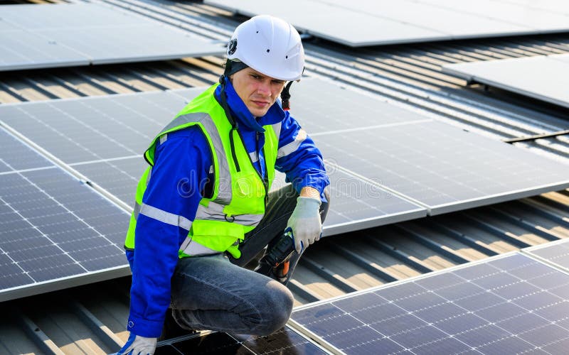 Professional Engineer Technician with Safety Helmet Checking System ...
