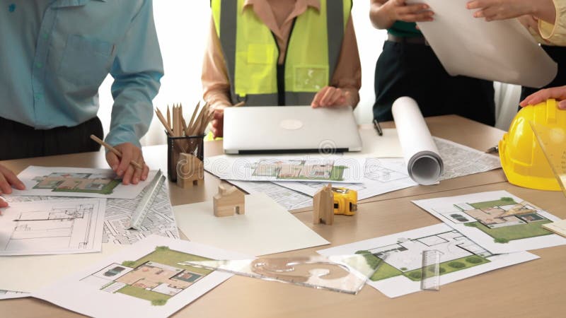 Professional Engineer Working on Architectural Project at Studio ...