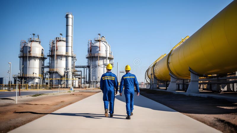 Professional Engineer Working in a Petroleum Refinery, Oil Refinery and ...