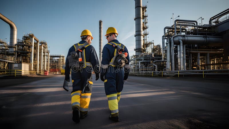 Professional Engineer Working in a Petroleum Refinery, Oil Refinery and ...