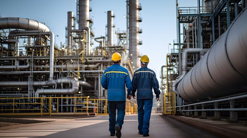 Professional Engineer Working in a Petroleum Refinery, Oil Refinery and ...