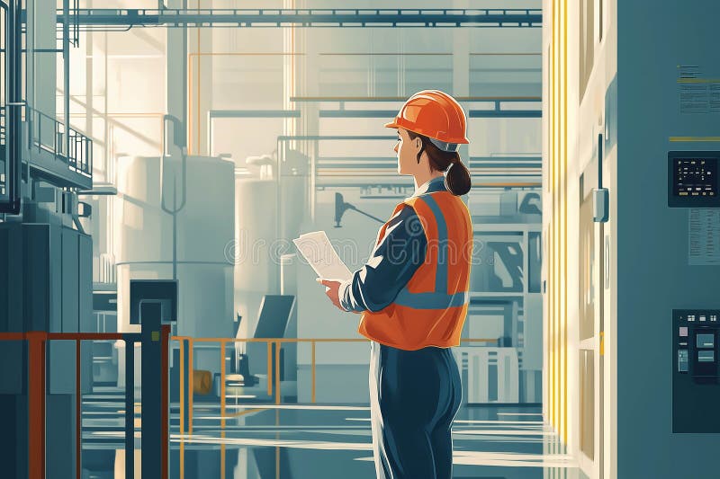 Engineering Worker Icon stock vector. Illustration of technician - 361728711