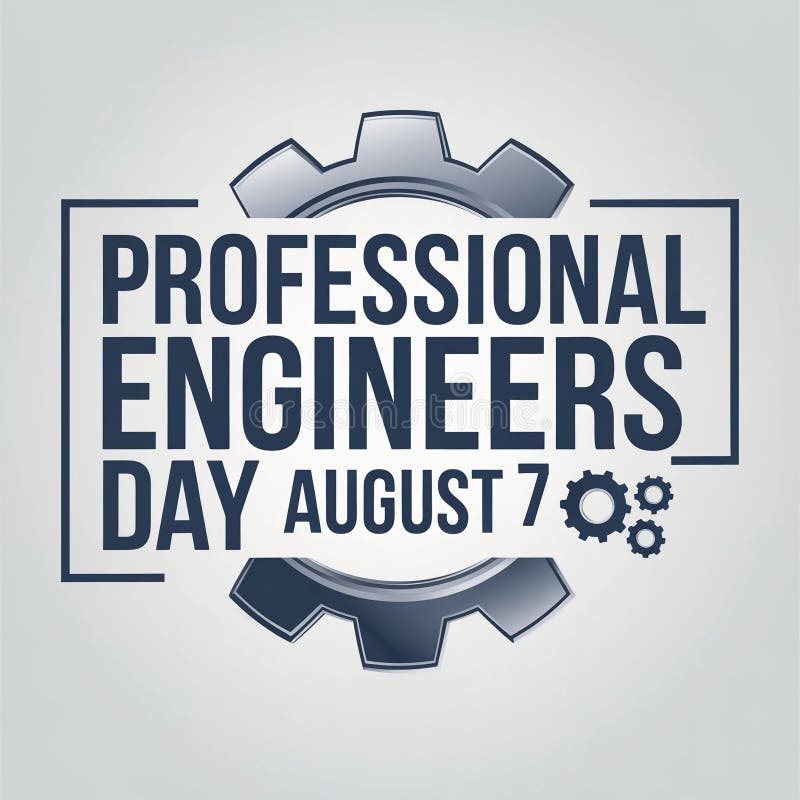 Professional Engineers Day August Celebration Poster Design Stock ...