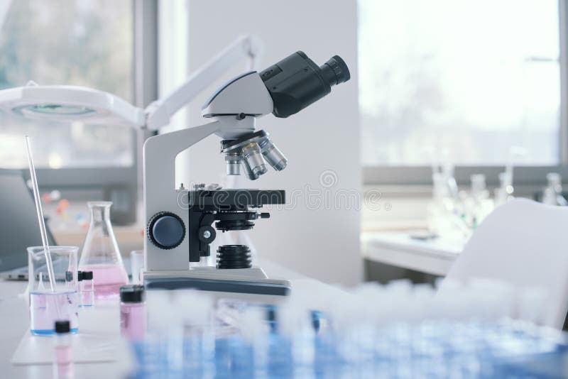 Professional Equipment in the Research Laboratory Stock Image - Image ...