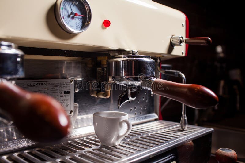 Professional Espresso Machine in Pub, Bar, Restaurant. Editorial Photo ...