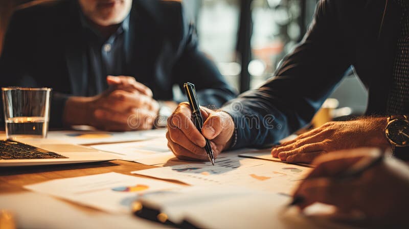 Professional Executive Business Team Brainstorming Session Stock Photo ...