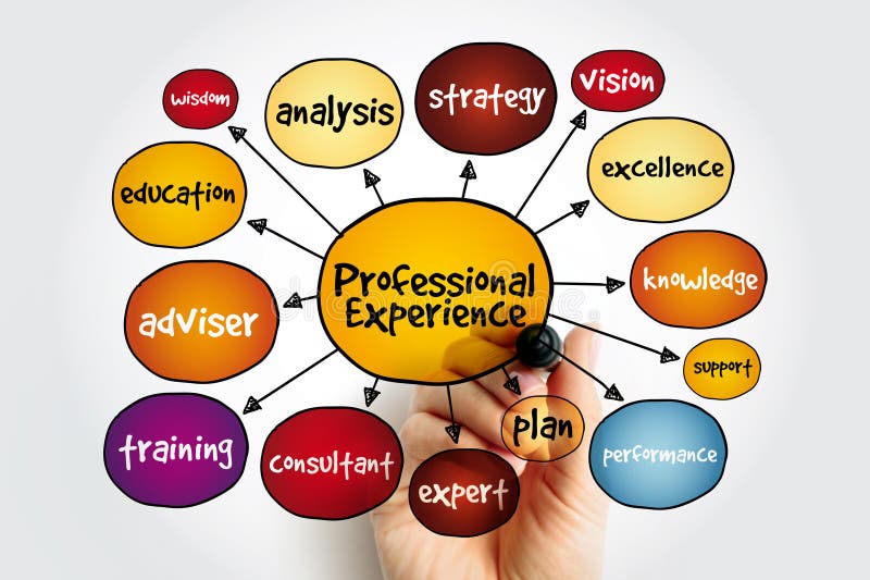 Professional Experience Mind Map, Business Concept for Presentations ...