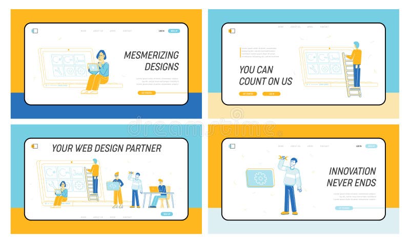 Professional Experts Front End Development Website Landing Page Set ...