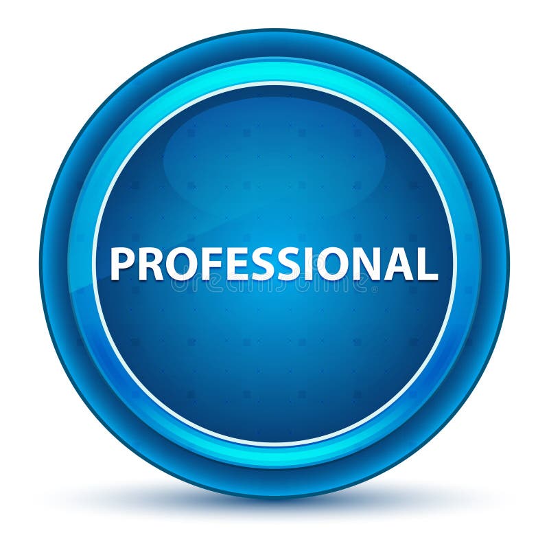 Professional Eyeball Blue Round Button Stock Illustration ...