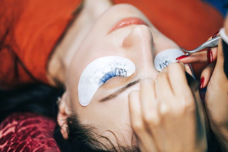 Professional Eyelash Extensions Stock Photo - Image of detail, cosmetic ...