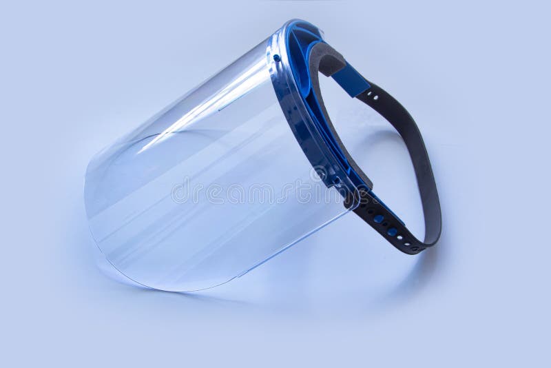A Professional Face Shield on a Clear Background Stock Photo - Image of ...