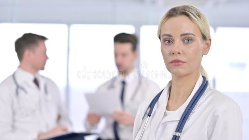 Professional Female Doctor Looking at the Camera Stock Image - Image of ...