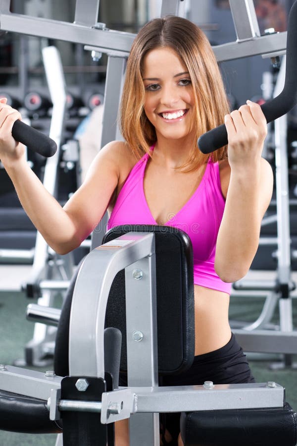 Professional Female Fitness Instructor Stock Image - Image of energy ...