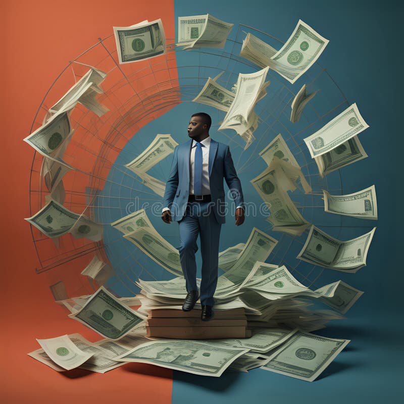 A Professional with Financial Documents, Meticulously Balancing Figures ...